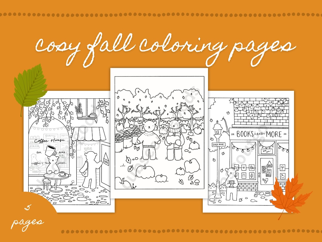 Fall Coloring Pages, Autumn Coloring Pages, Autumn Coloring Sheets ...