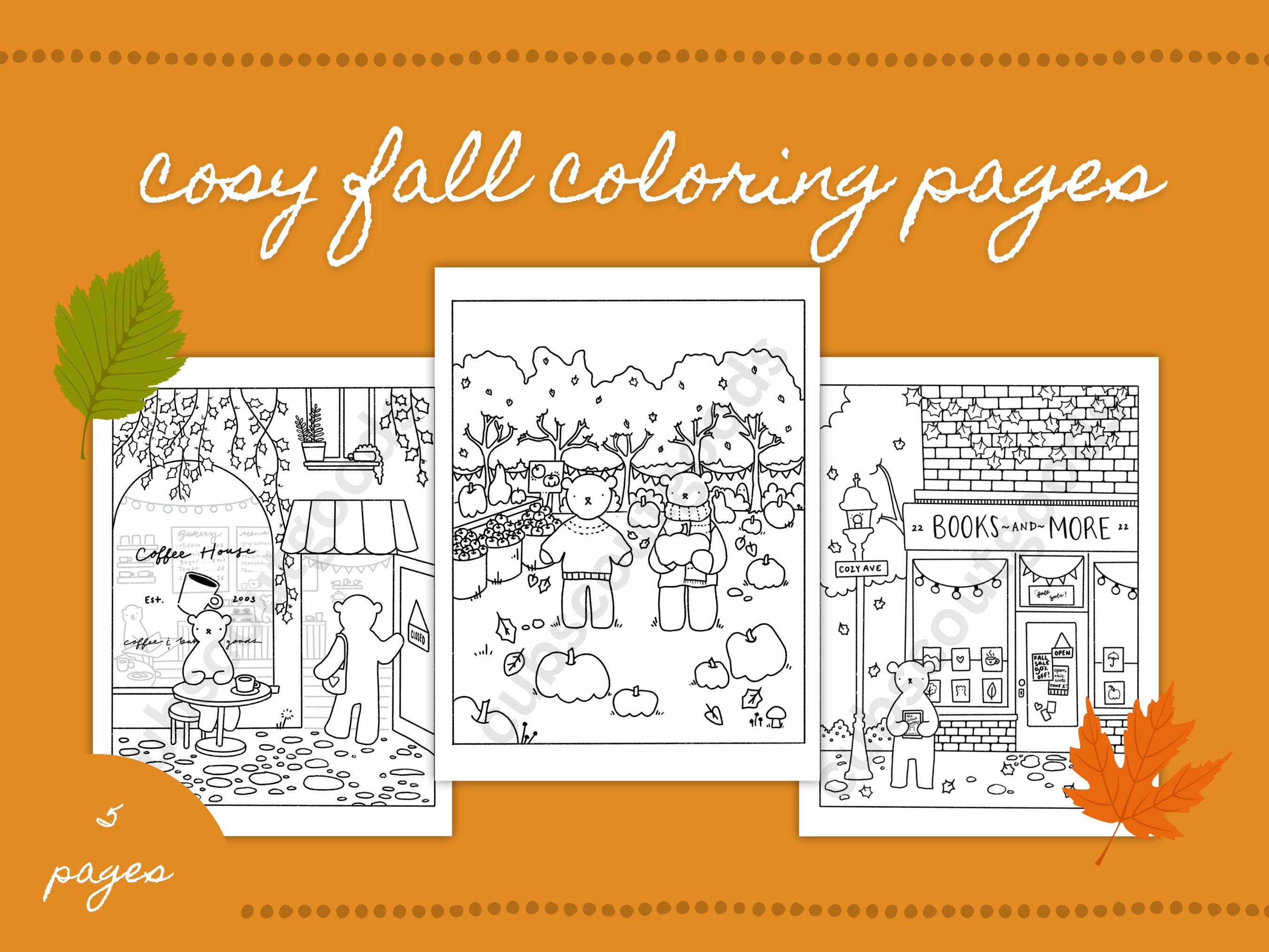 Fall Coloring Pages, Autumn Coloring Pages, Autumn Coloring Sheets ...