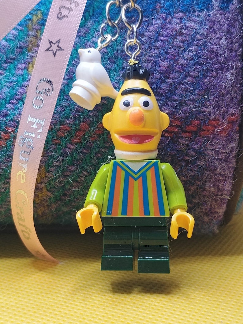 Sesame Street, Bert, Minifigure Bag Charm. - Etsy