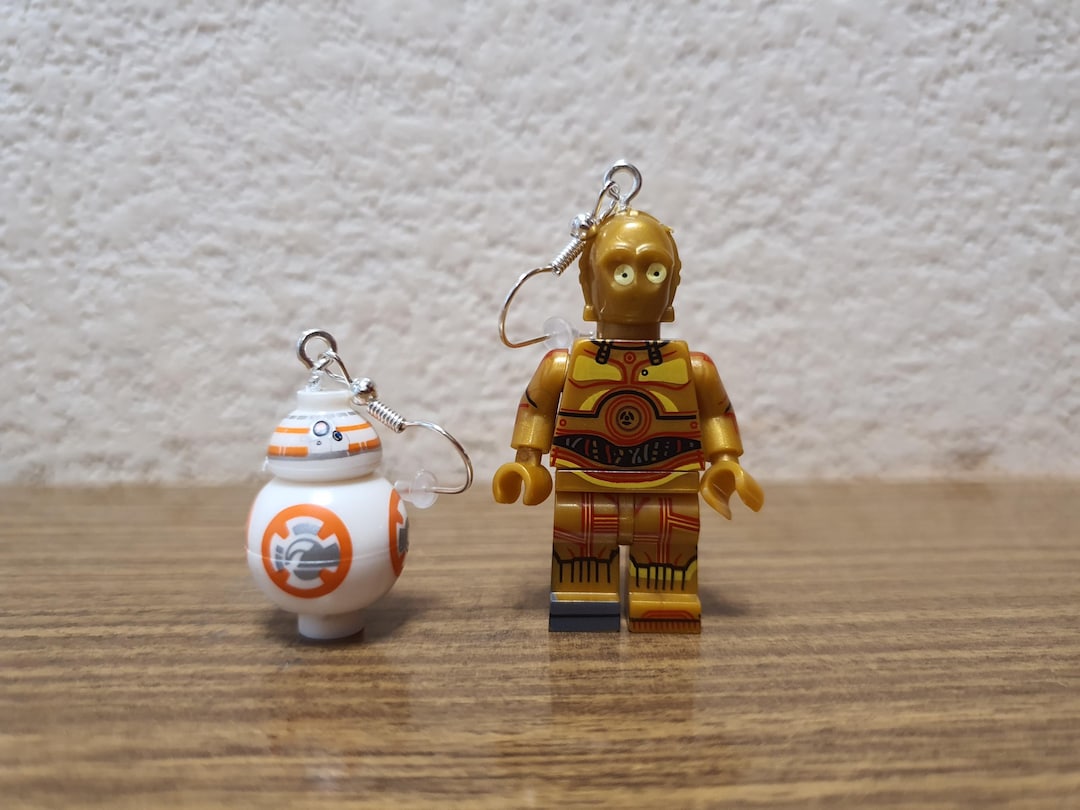 Star Wars. C3PO and BB8 Minifigure Earrings. - Etsy