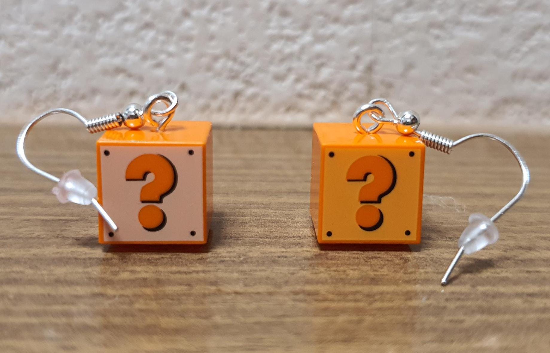 Super Mario Mystery Boxes, Minifigure Earrings. - Etsy