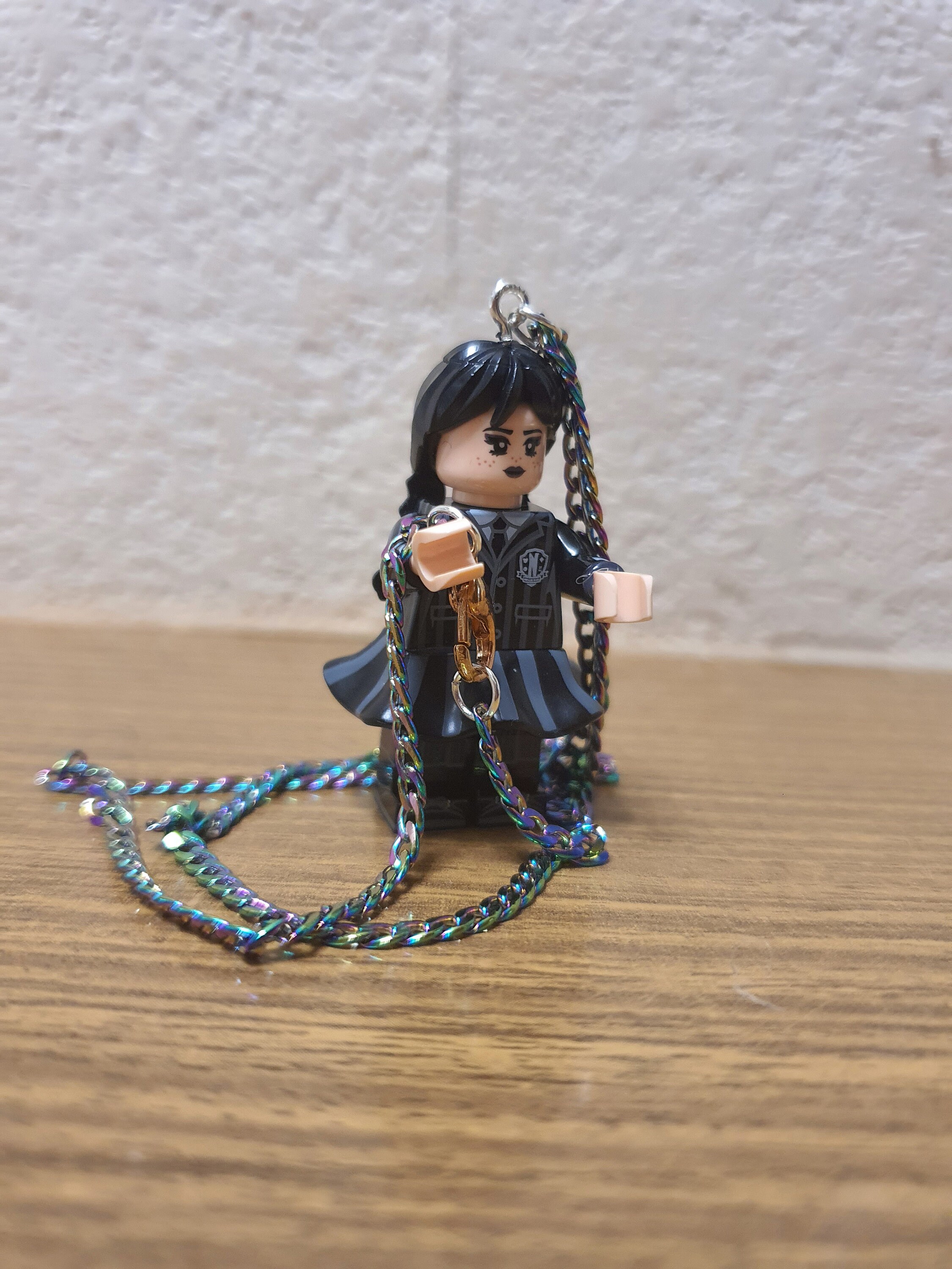 Wednesday Addams Minifigure 19 Inch Necklace. - Etsy