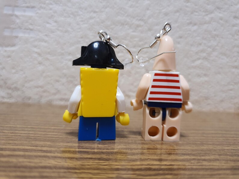 Spongebob Squarepants and Patrick Star Minifigure Earrings. - Etsy