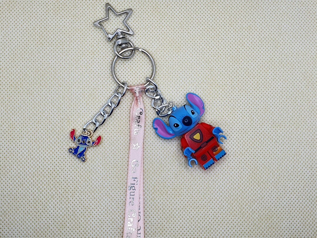 Disney, Stitch, Minifigure Bag Charm. - Etsy