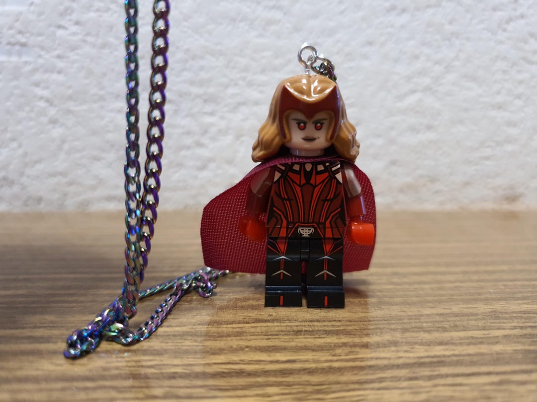 Wanda Maximoff scarlet Witch Minifigure 19 Inch Necklace. - Etsy