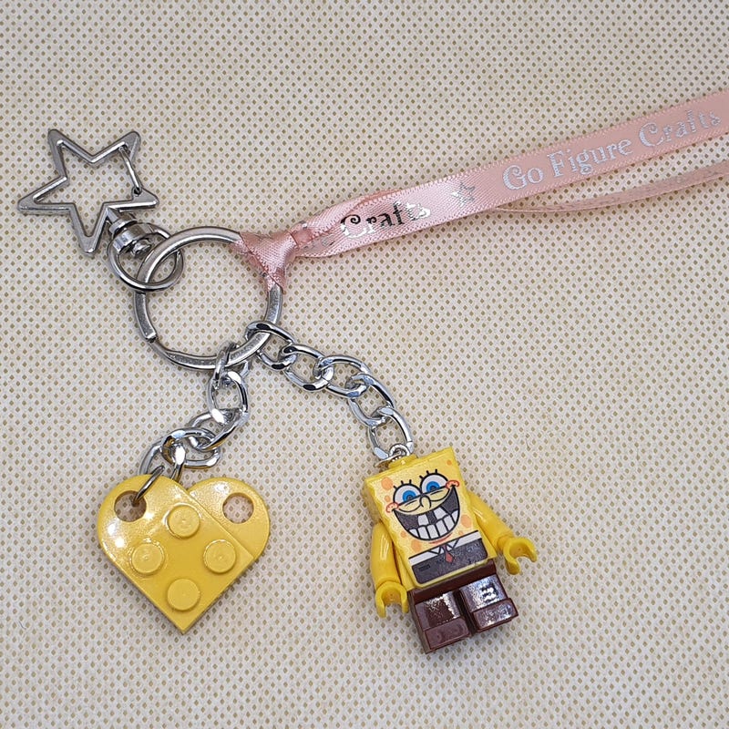Spongebob Keychain - Etsy