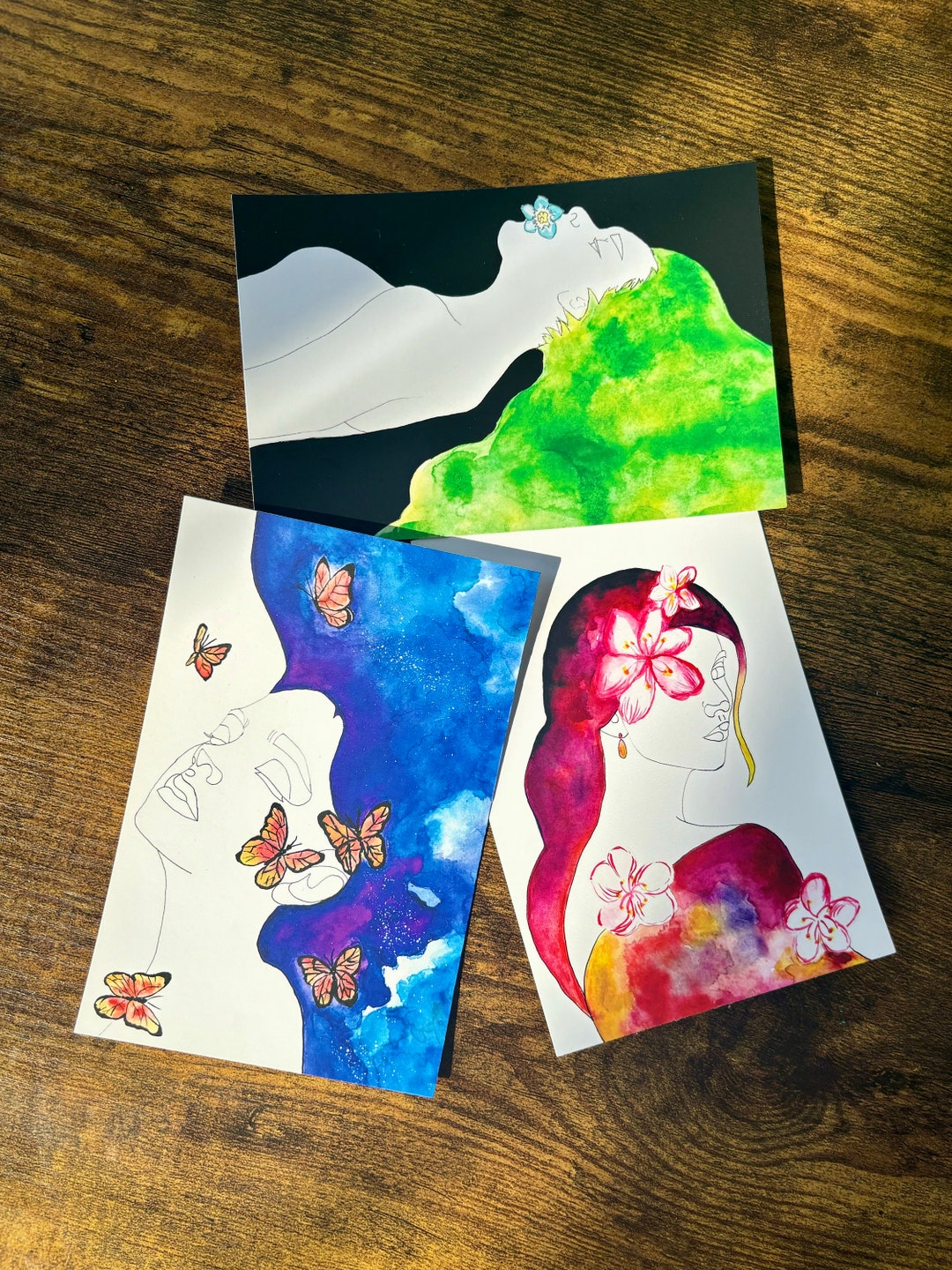 Cute Aesthetic Postcards & Mini Prints 4x6 Postcard Set Stationary ...