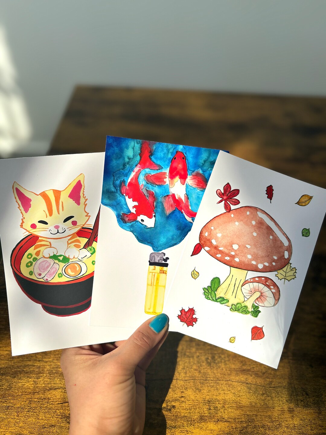 Cute Aesthetic Postcards & Mini Prints 4x6 Postcard Set Stationary ...