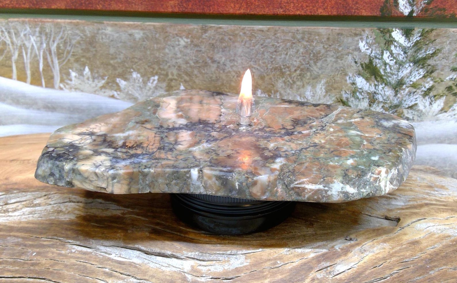 Jasper Oil Lamp Candle, Stone Oil Lamp Candles, Rock Oil Lamp Candles ...