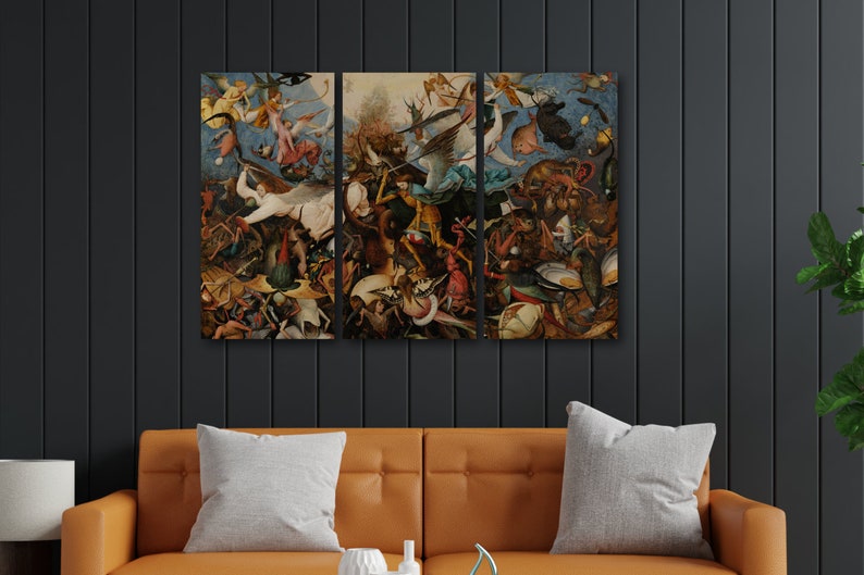 Fall of the Rebel Angels: Bruegel - Ultra-high Resolution Scan - Canvas ...