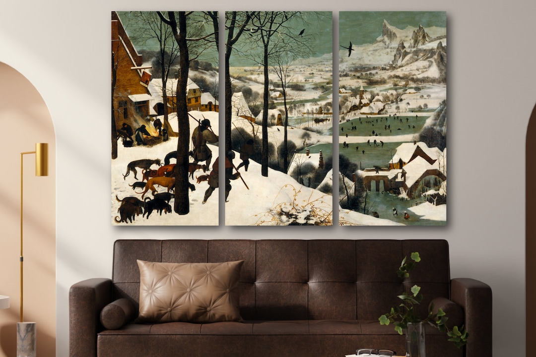 Hunters in the Snow: Bruegel - Ultra-high Res Scan - Canvas Print - Etsy