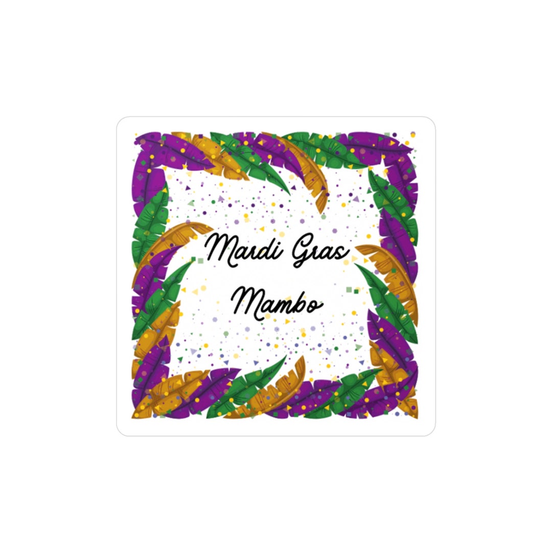 Mardi Gras Mambo Vinyl Decal - Etsy