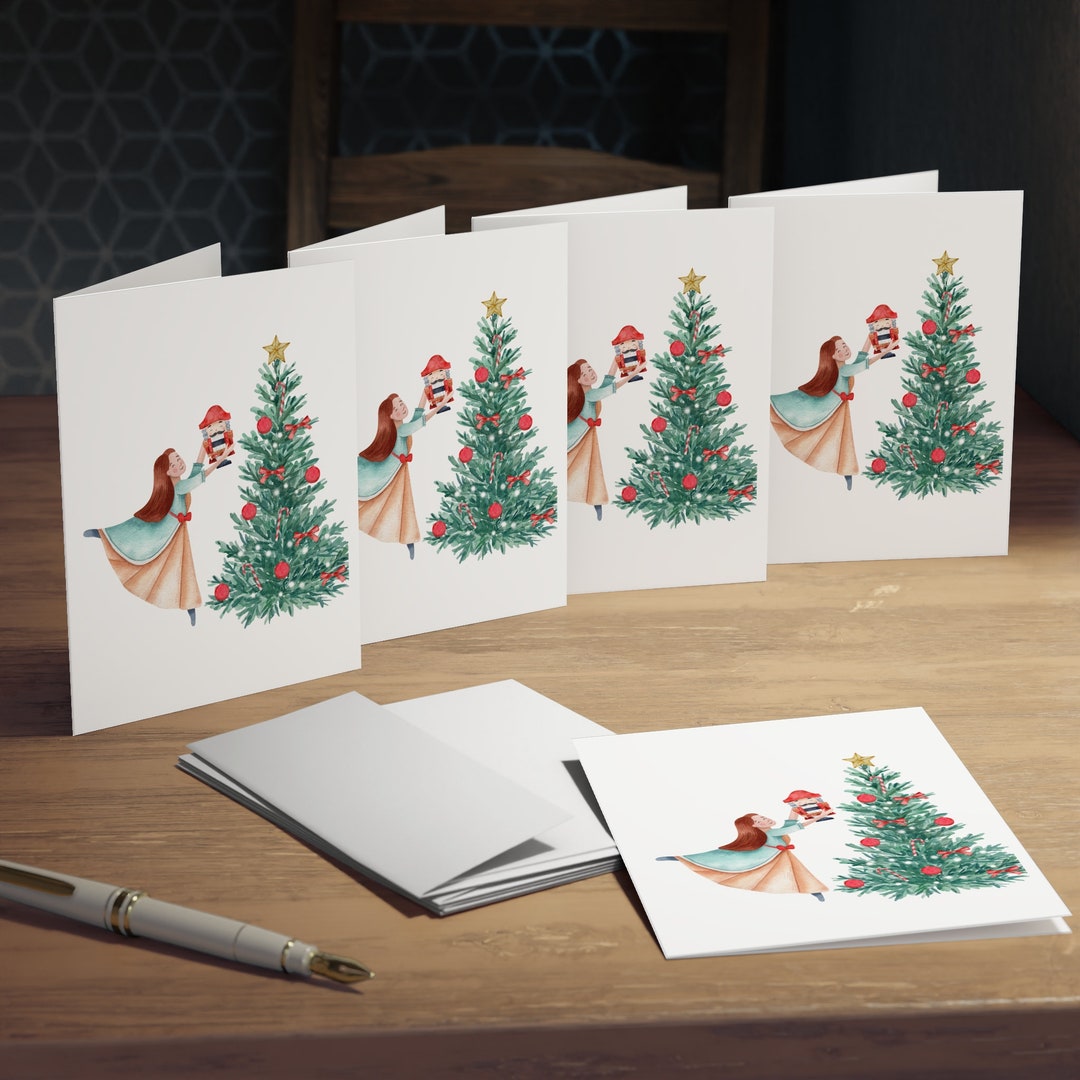 Nutcracker Holiday Cards 5-pack - Etsy