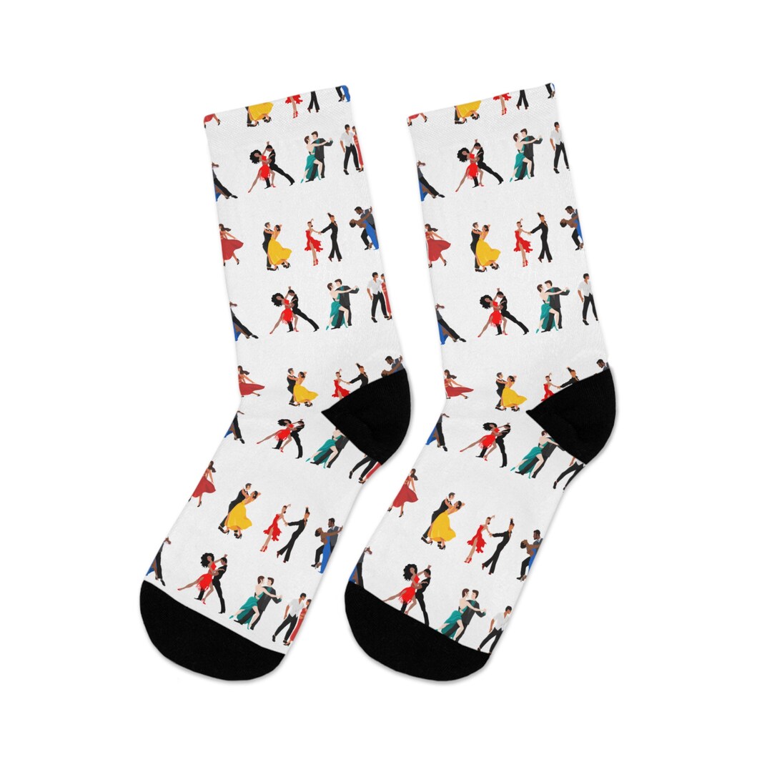 Ballroom Dancing Recycled Poly Socks - Etsy