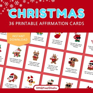 36 Printable Christmas Affirmation Cards, Holiday Affirmations ...