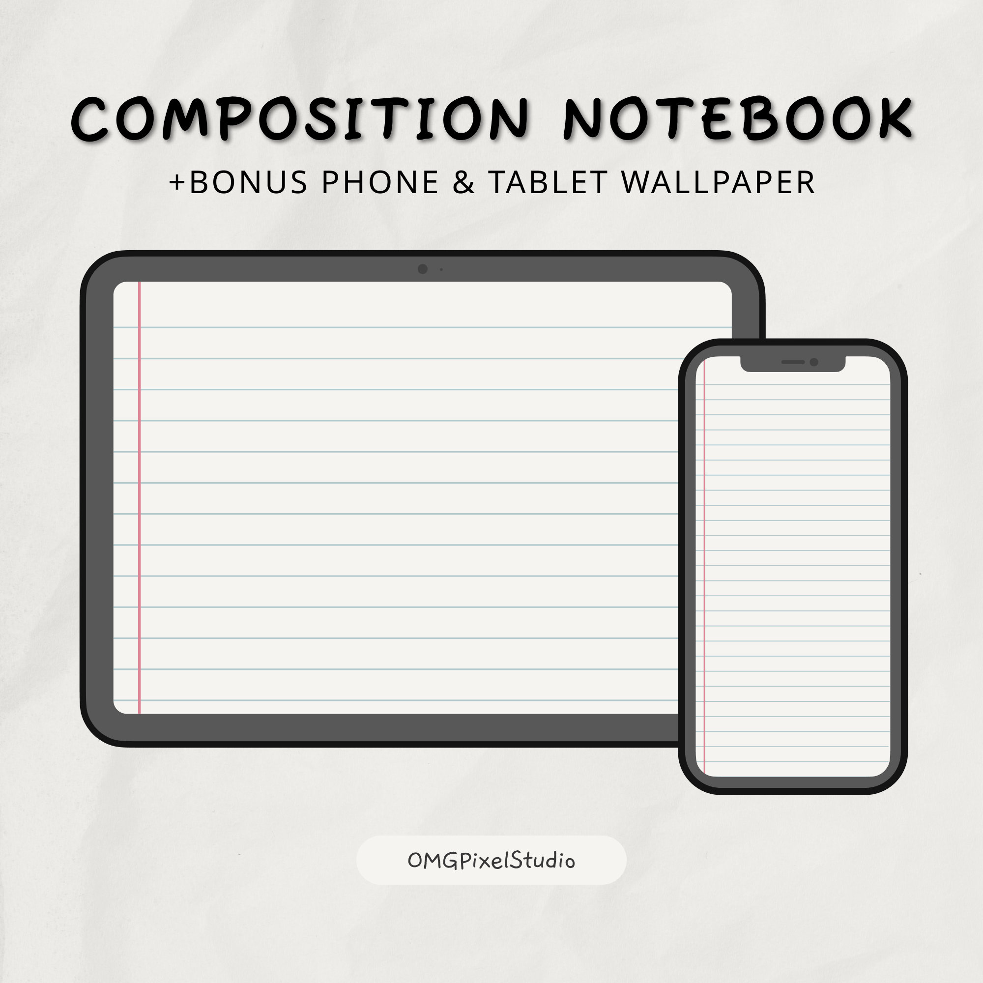 Notebook Composition Aesthetic Desktop Theme Wallpaper Organizer Set - Etsy