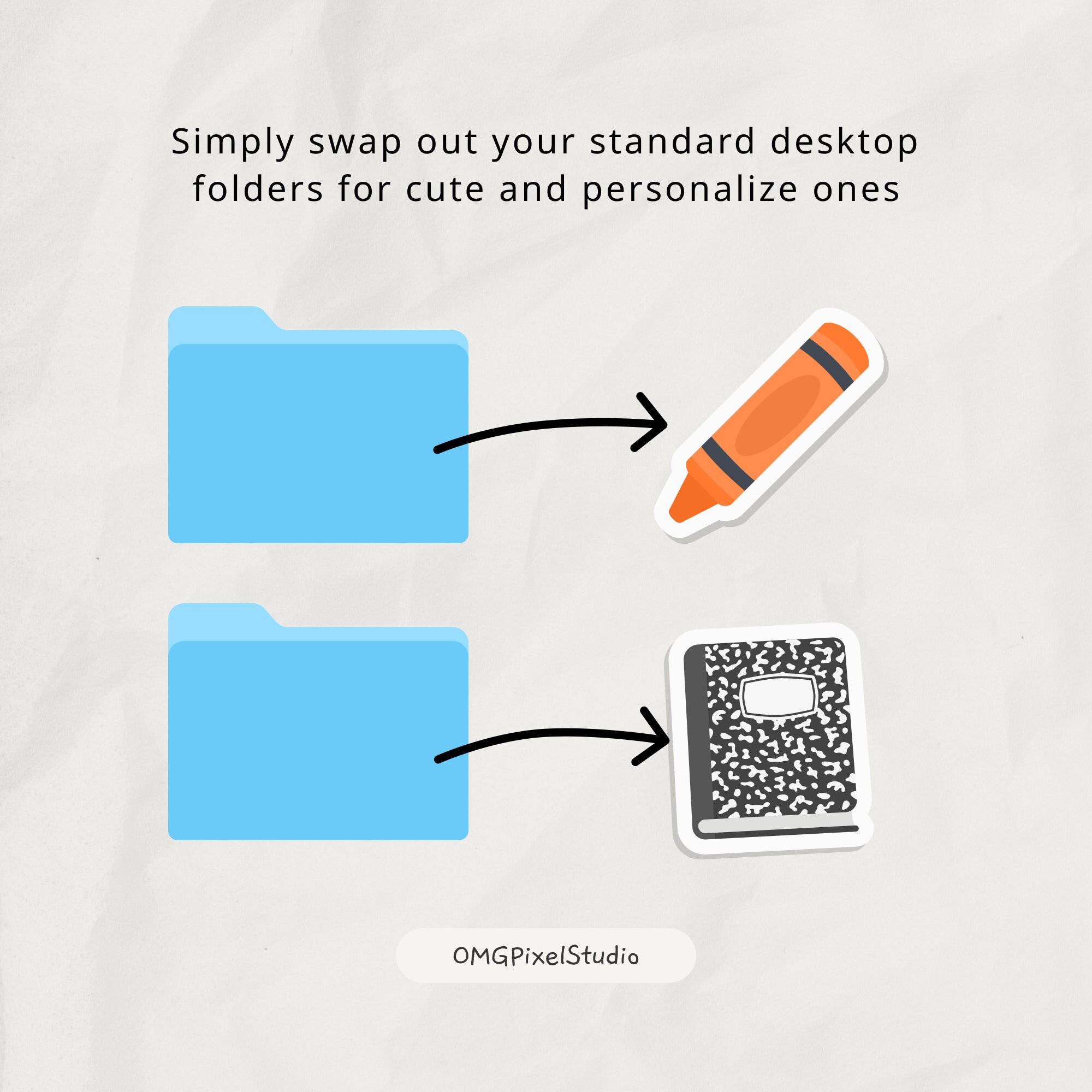 Notebook Composition Aesthetic Desktop Theme Wallpaper Organizer Set - Etsy