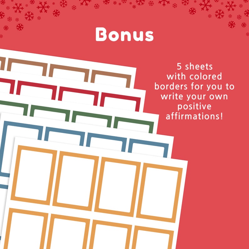 36 Printable Christmas Affirmation Cards, Holiday Affirmations ...