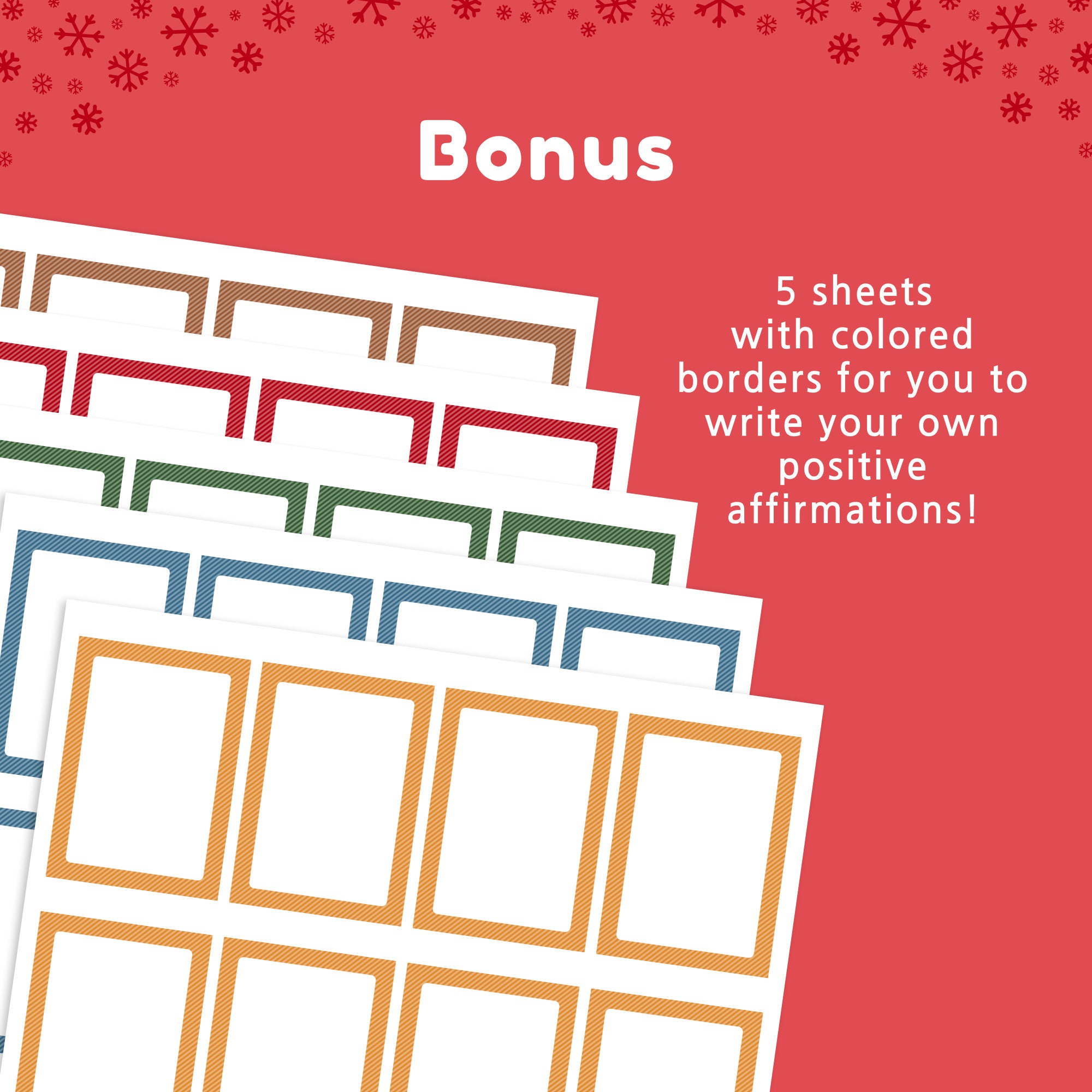36 Printable Christmas Affirmation Cards, Holiday Affirmations ...