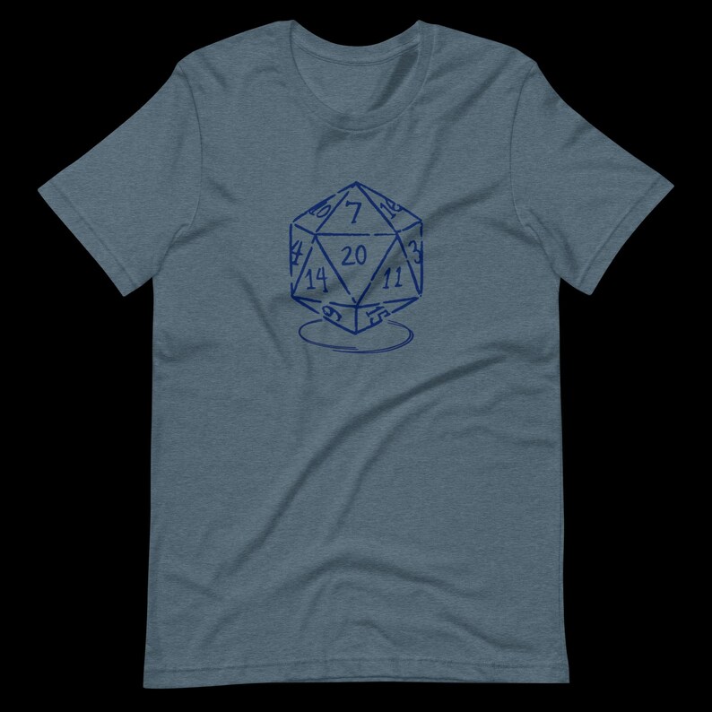 D20 Dice Shirt: Dnd Inspired Tabletop Gaming Tee - Etsy
