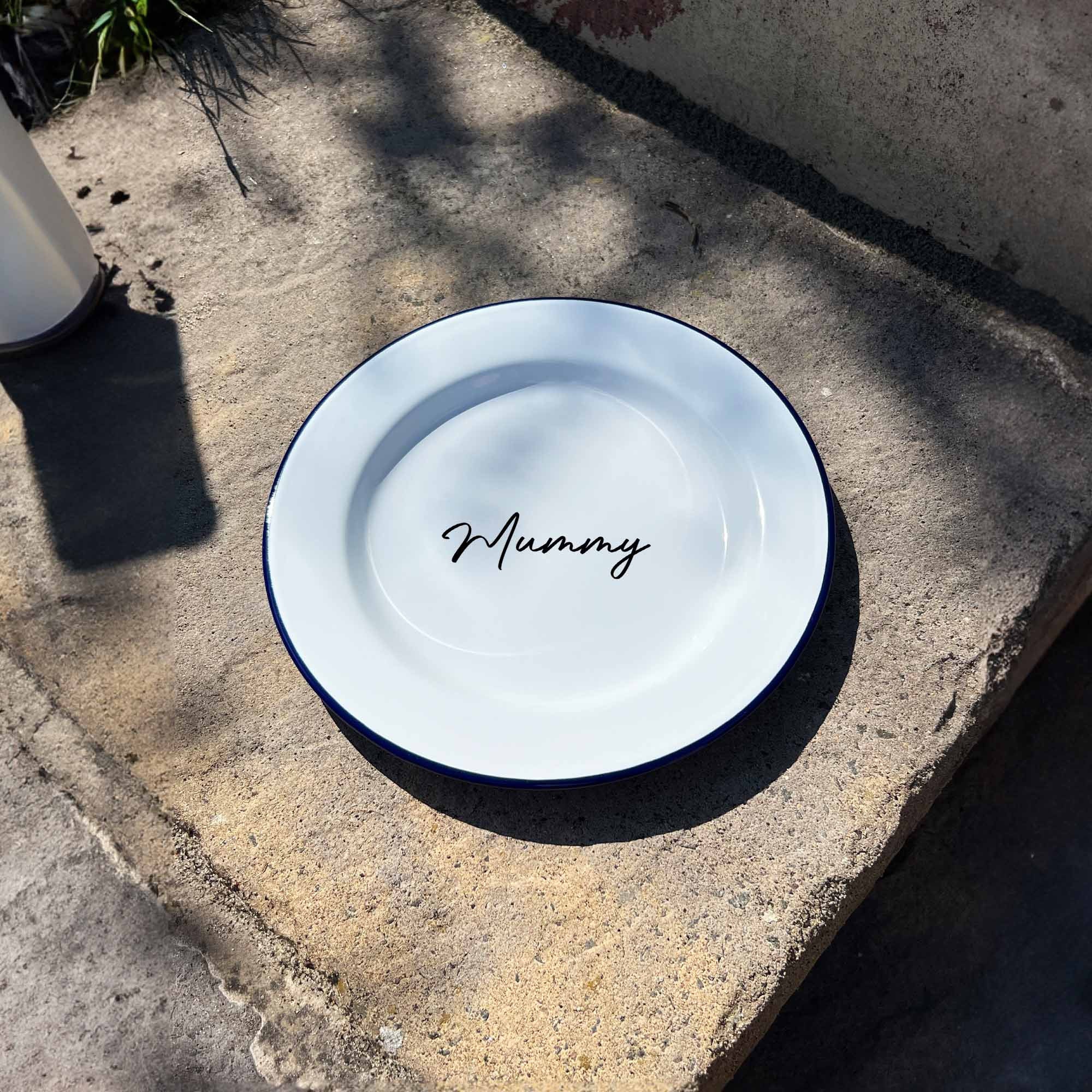 Personalised Enamel Plate Personalised Name Enamel Plates, Personalised ...