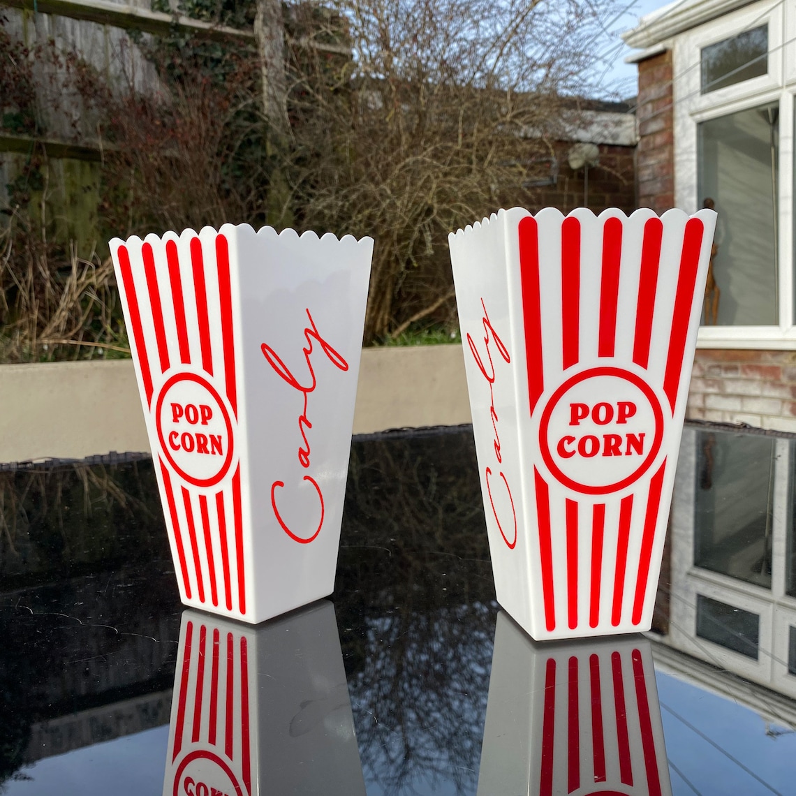 Personalised Popcorn Box | Couples Popcorn Set, Party Pop Corn Bowl ...