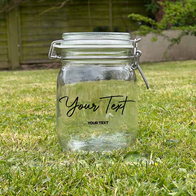 Personalised Birthday Jar, Custom Jar 1.5L Birthday Presents Custom ...