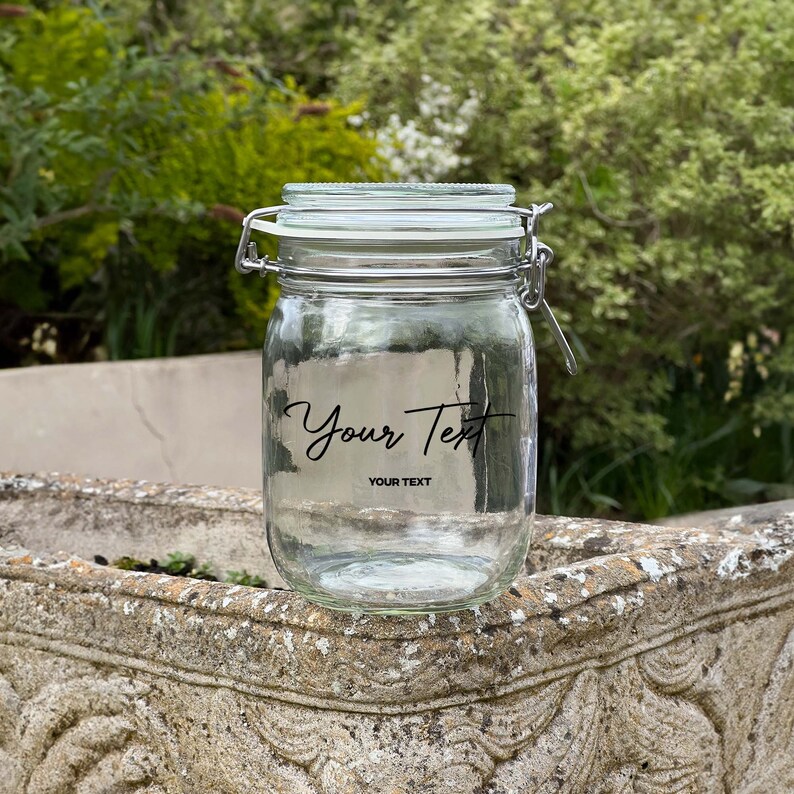 Personalised Birthday Jar, Custom Jar 1.5L Birthday Presents Custom ...