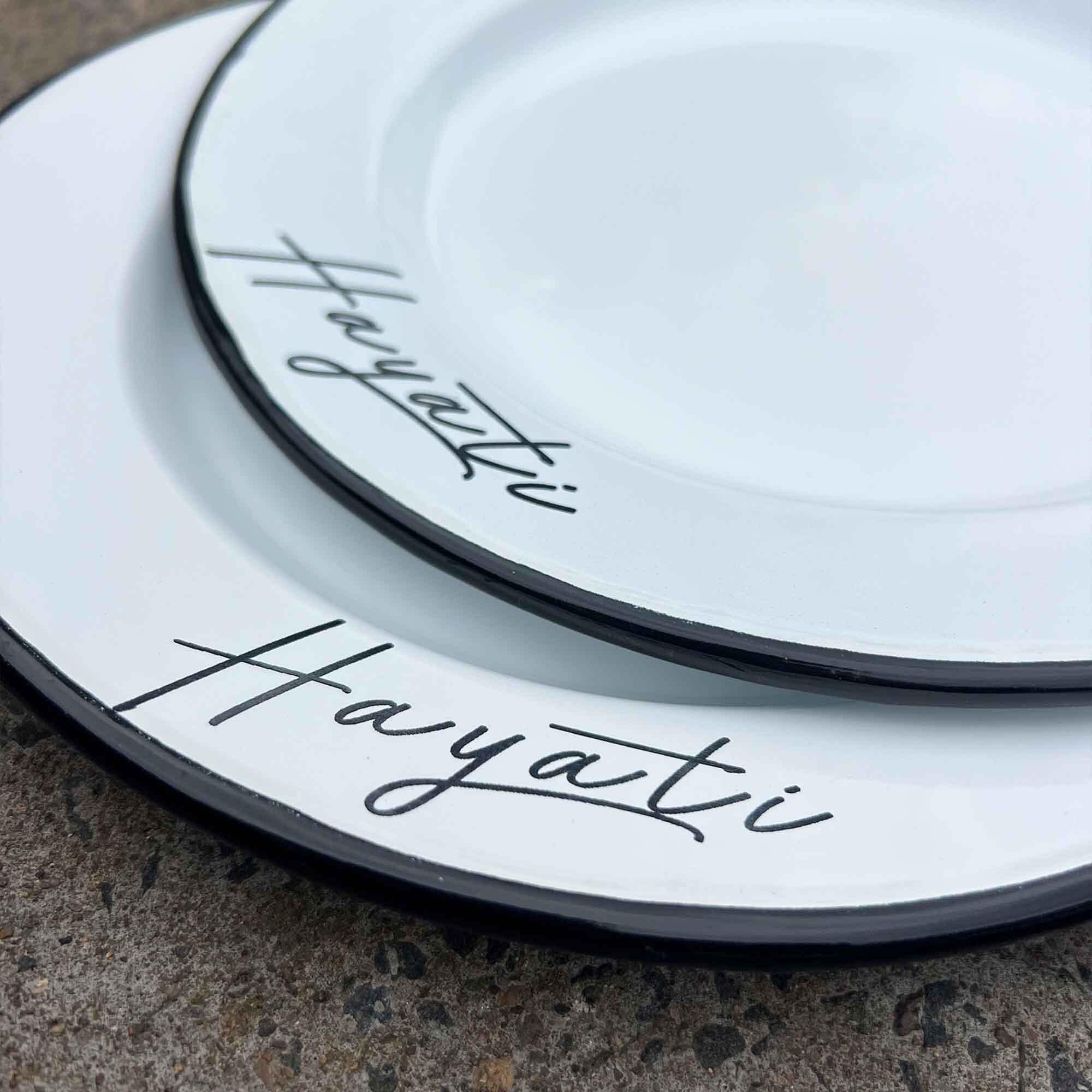 Custom Logo Enamel Plates - 5 Rim Colours of Choice | Wholesale ...