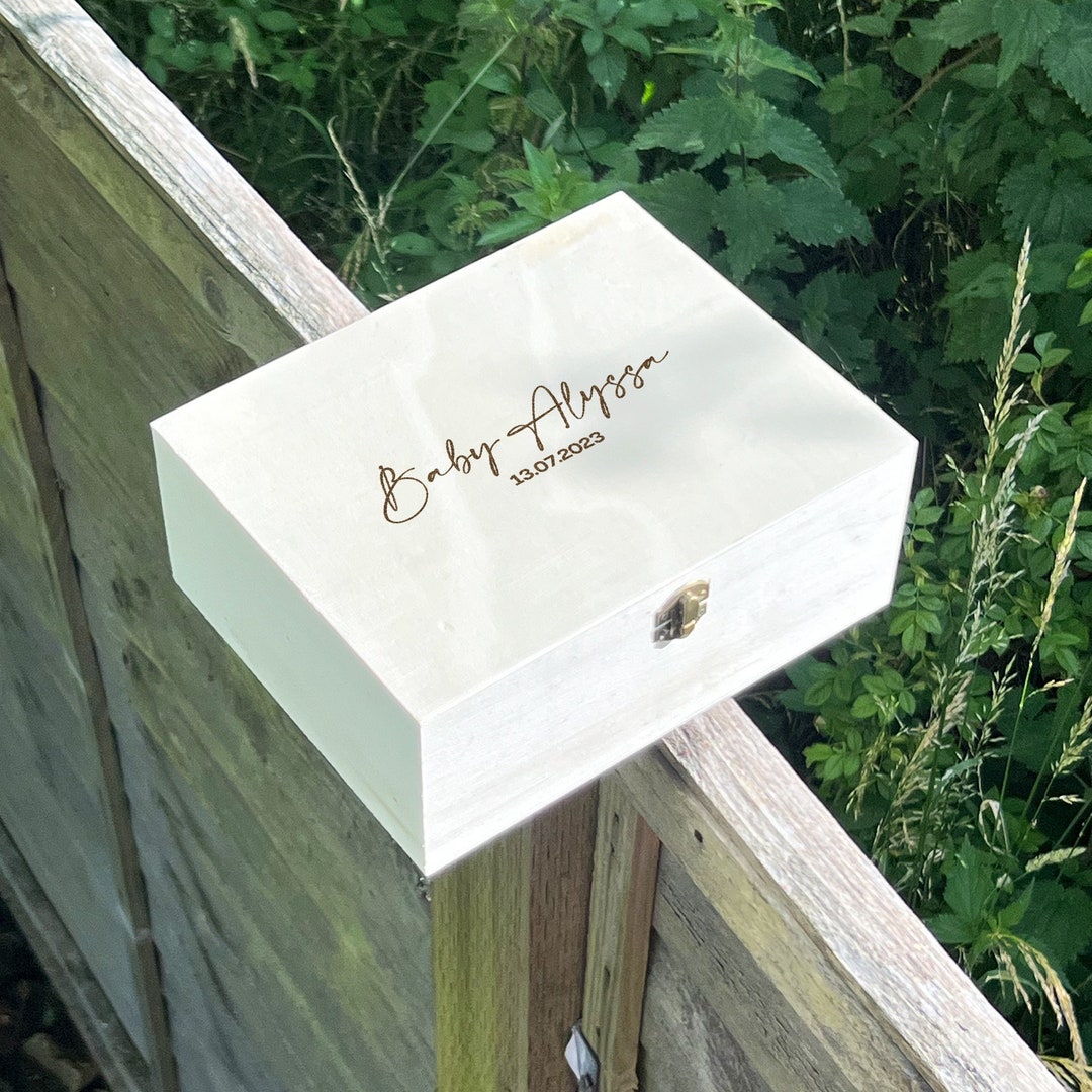 Personalised New Baby Gift Box, Childbirth Keepsakes, New Baby ...