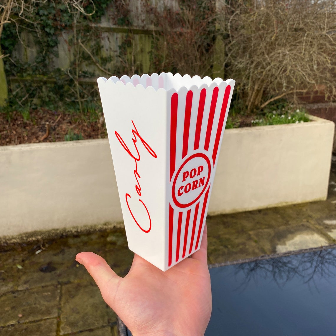Personalised Popcorn Box | Couples Popcorn Set, Party Pop Corn Bowl ...