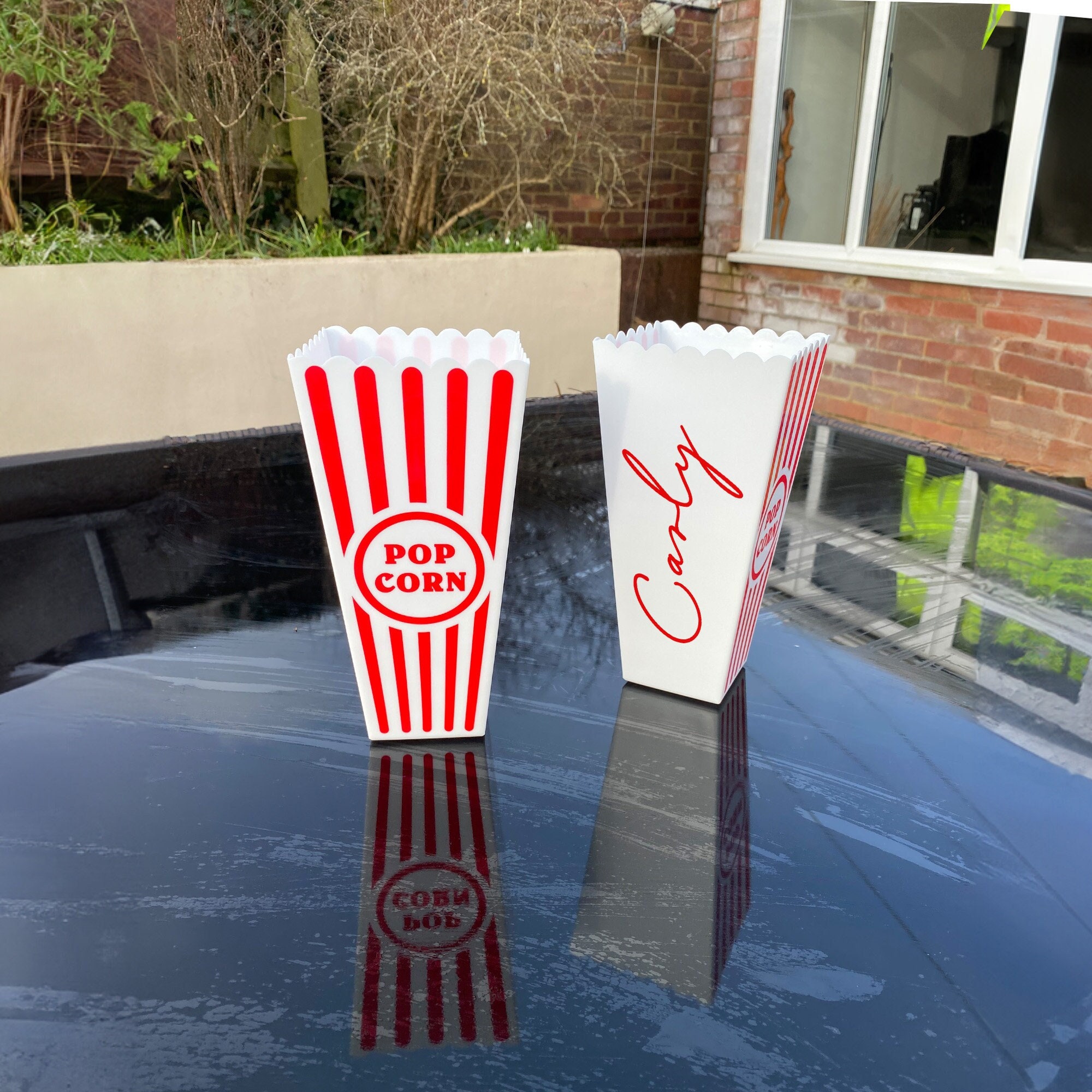 Personalised Popcorn Box | Couples Popcorn Set, Party Pop Corn Bowl ...