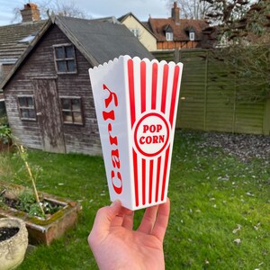 Personalised Popcorn Box | Couples Popcorn Set, Party Pop Corn Bowl ...