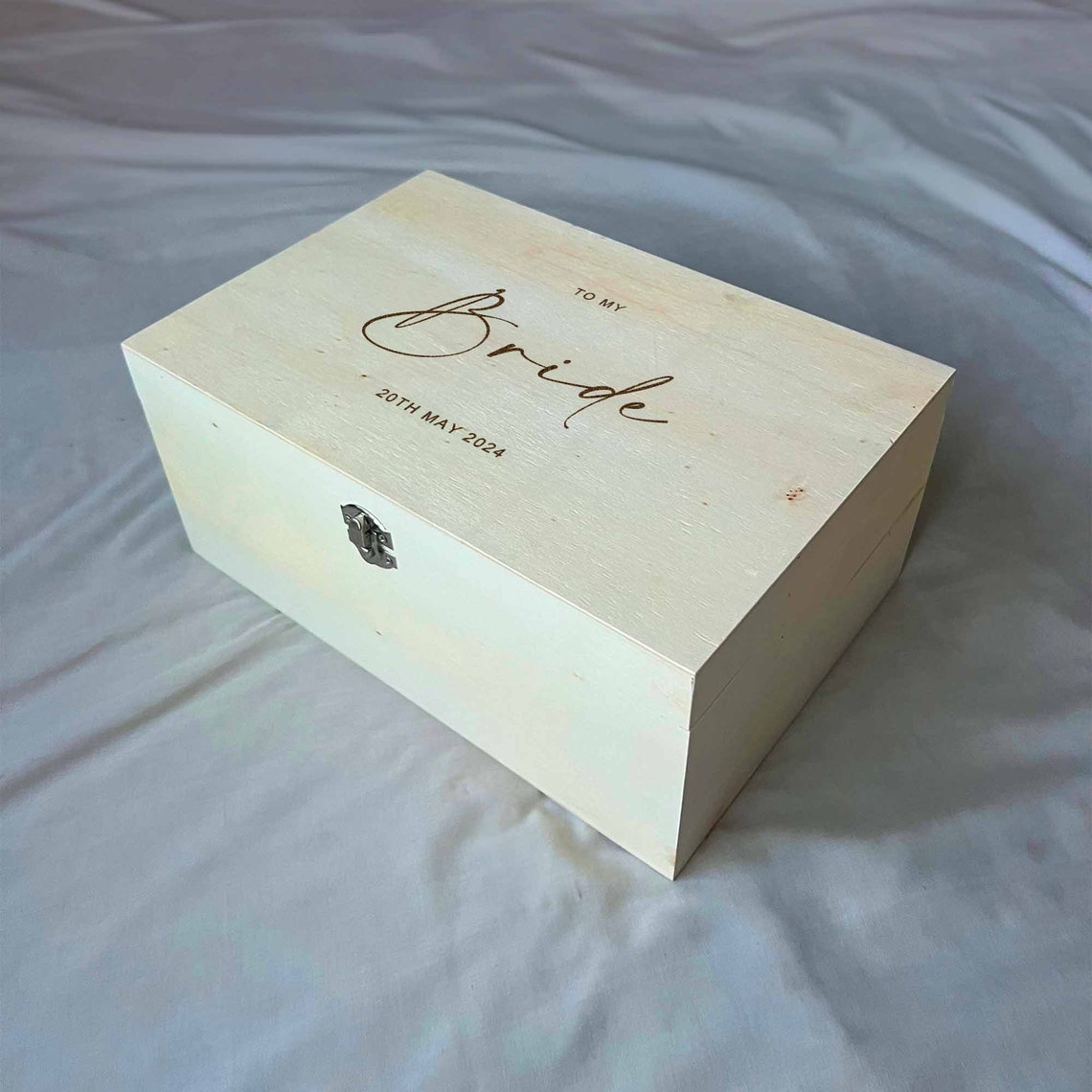 To My Bride Wooden Gift Box | Premium Quality Farm Wooden Hamper ...