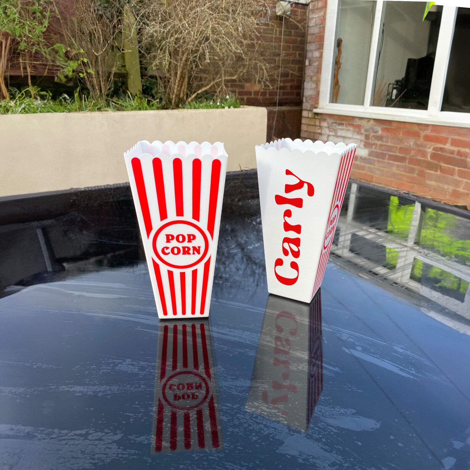 Personalised Popcorn Box | Couples Popcorn Set, Party Pop Corn Bowl ...