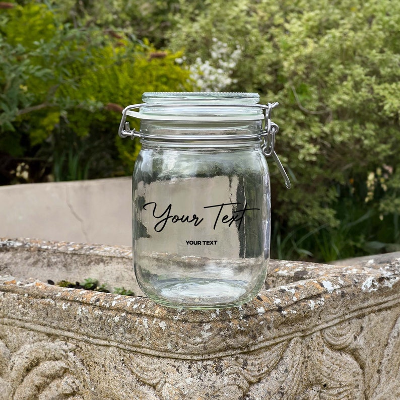 Personalised Birthday Jar, Custom Jar 1.5L Birthday Presents Custom ...