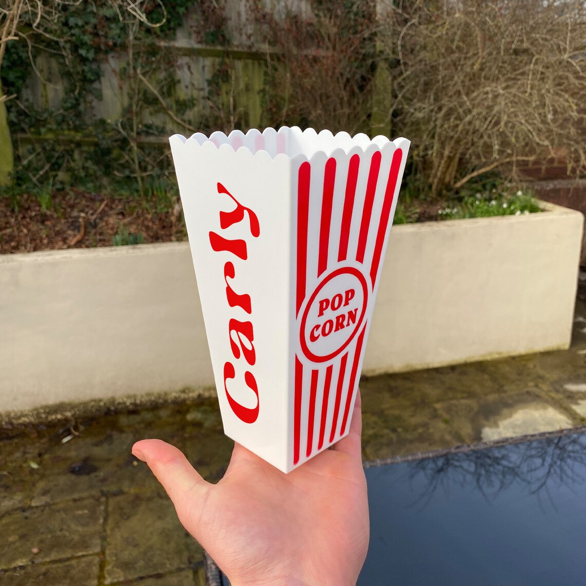 Personalised Popcorn Box | Couples Popcorn Set, Party Pop Corn Bowl ...