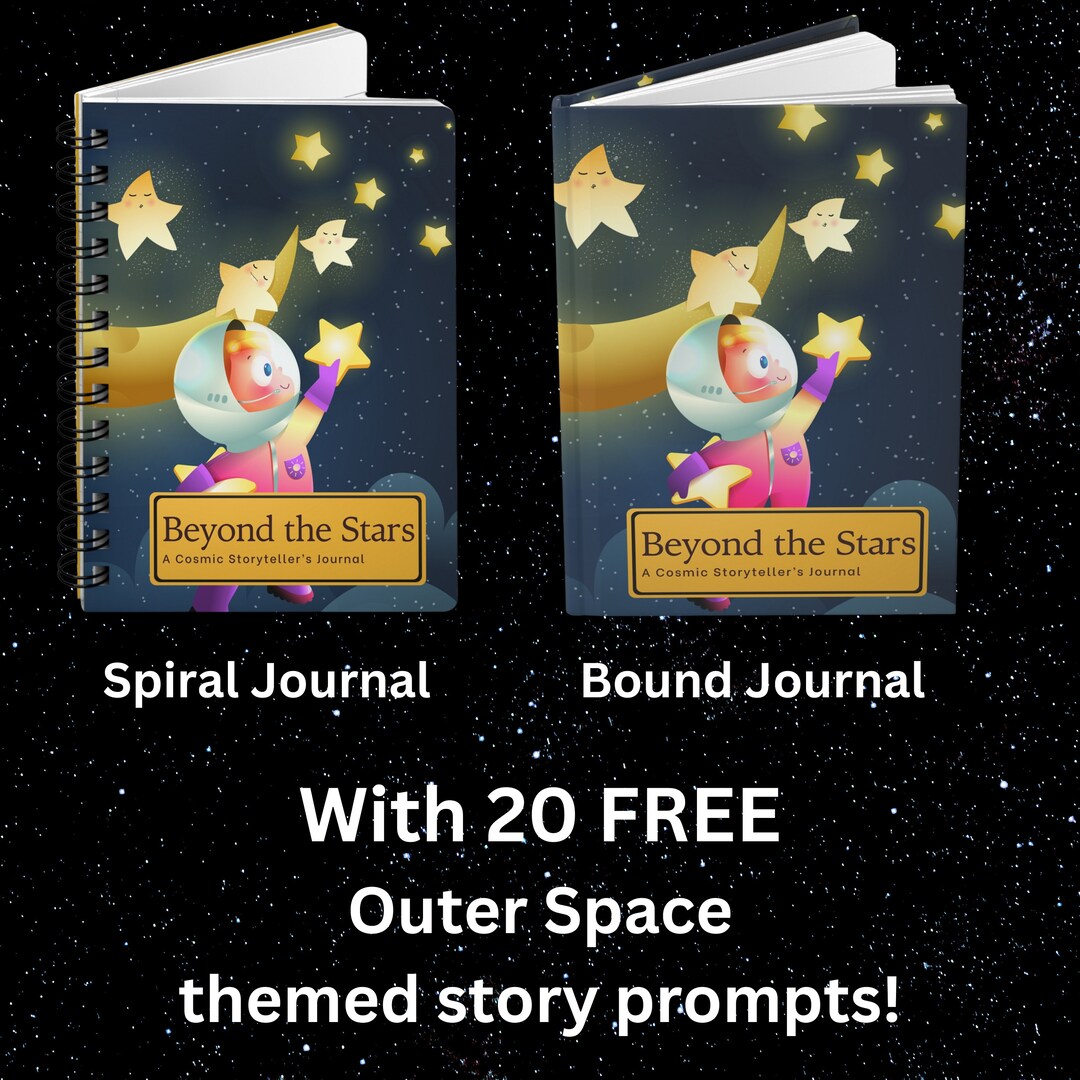 OUTER SPACE Writing Journal With Story Starters, Journal With Writing ...