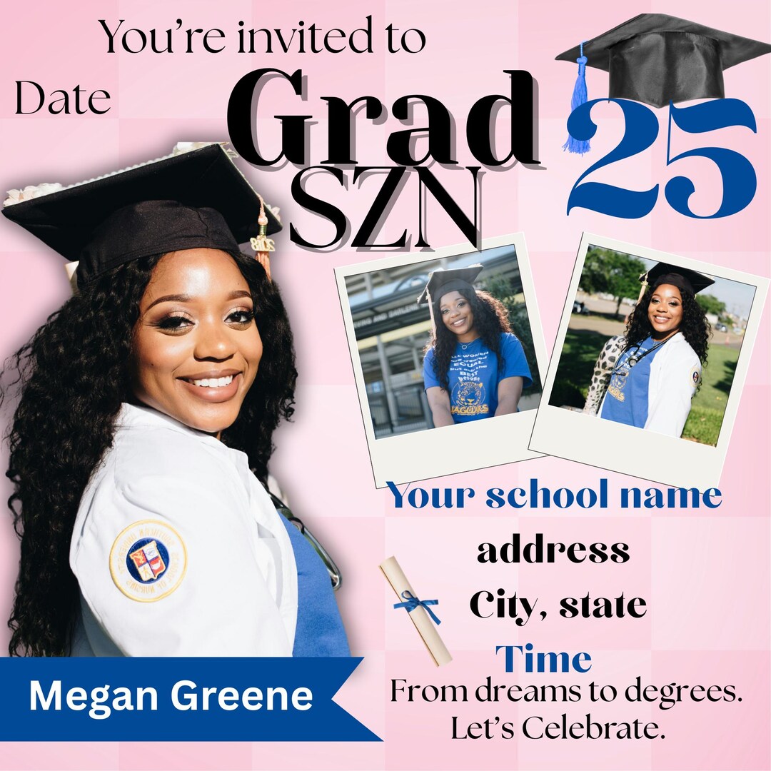 2025 Graduate Invite Template - Etsy