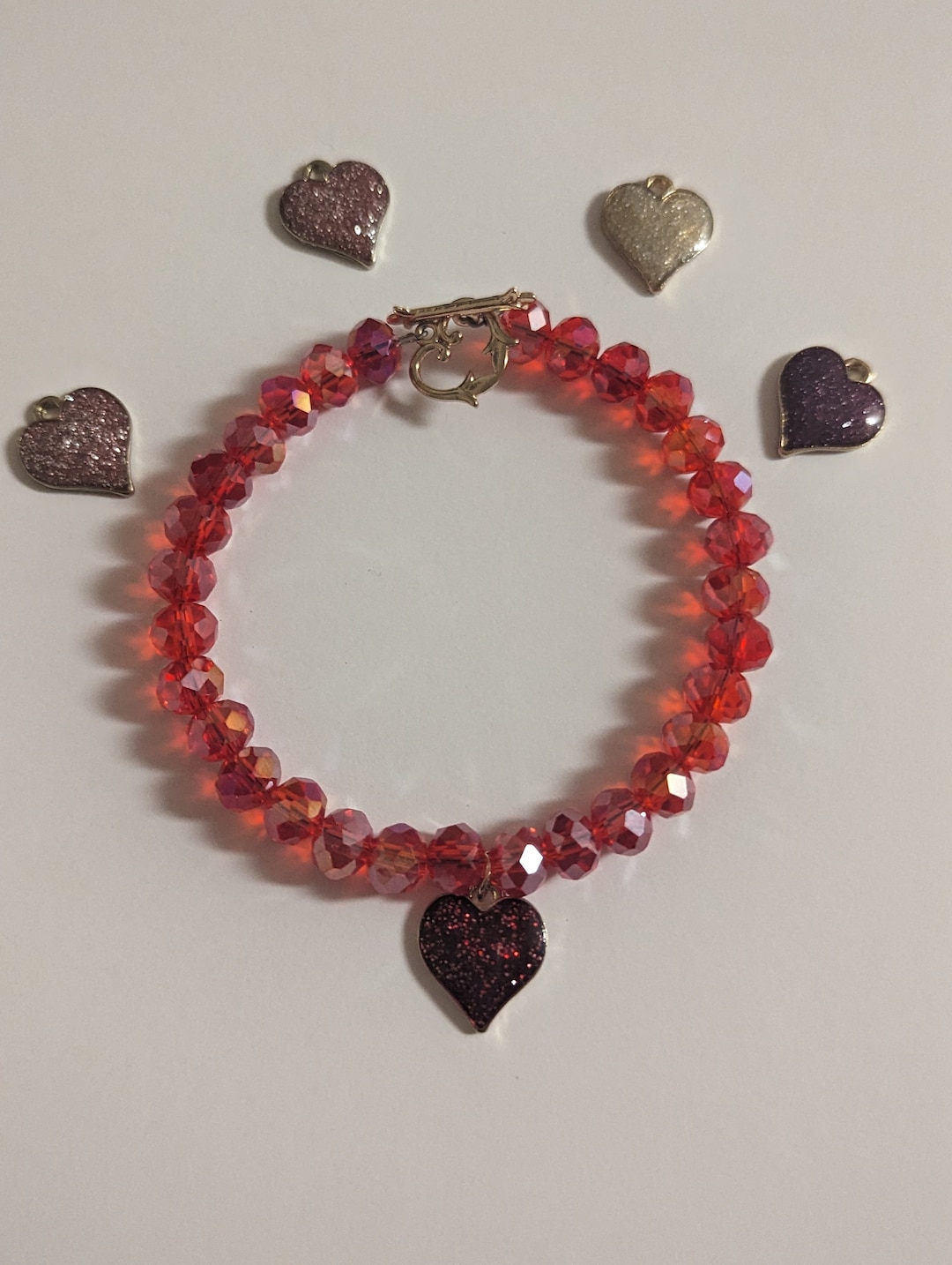 Valentines Bracelet, Heart Bracelet,stackable Bracelets,bracelets for ...
