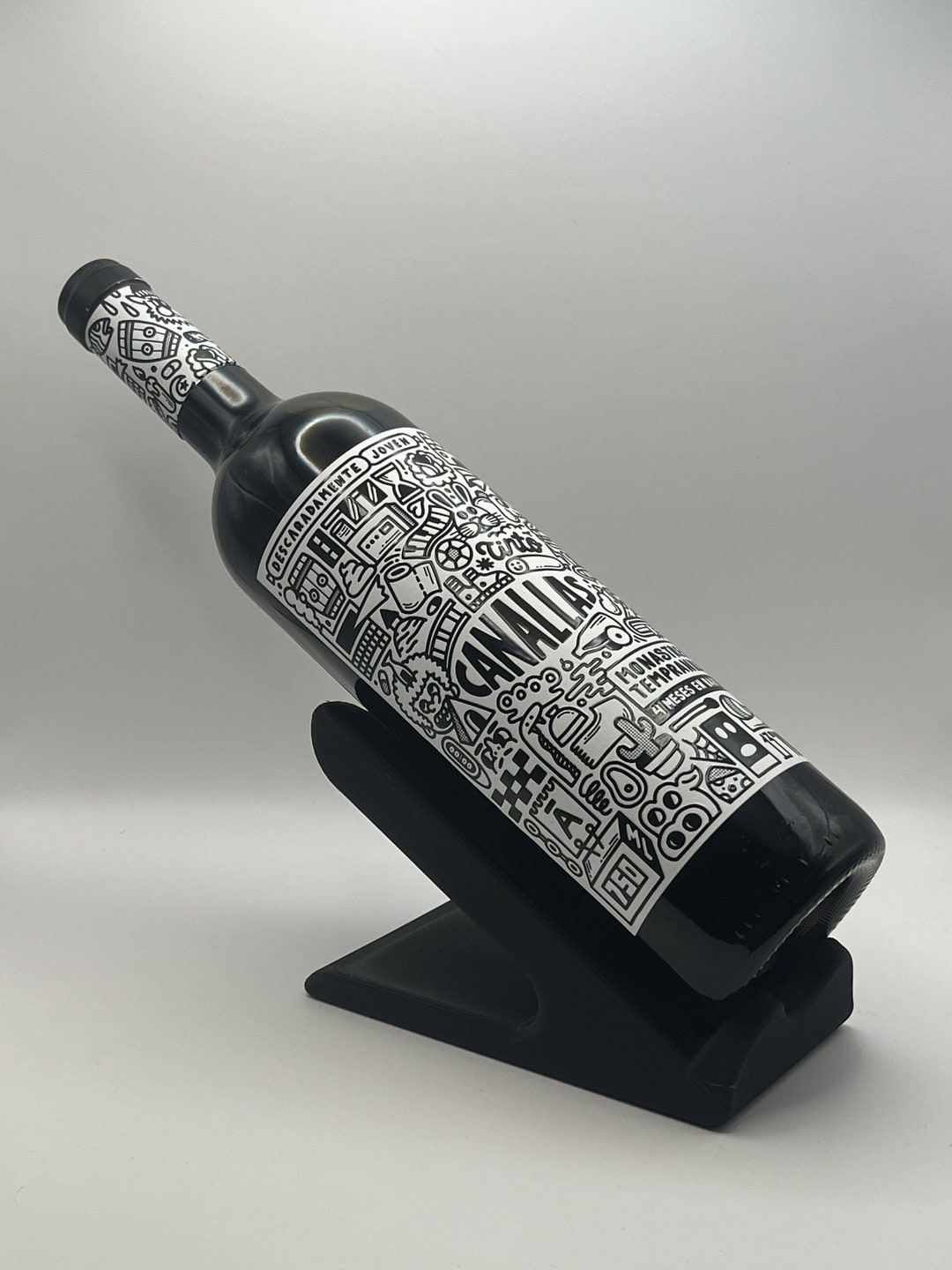 Vertical Wine Bottle Holder, Wine Bottle Rack, Wine Storage, Balancing ...