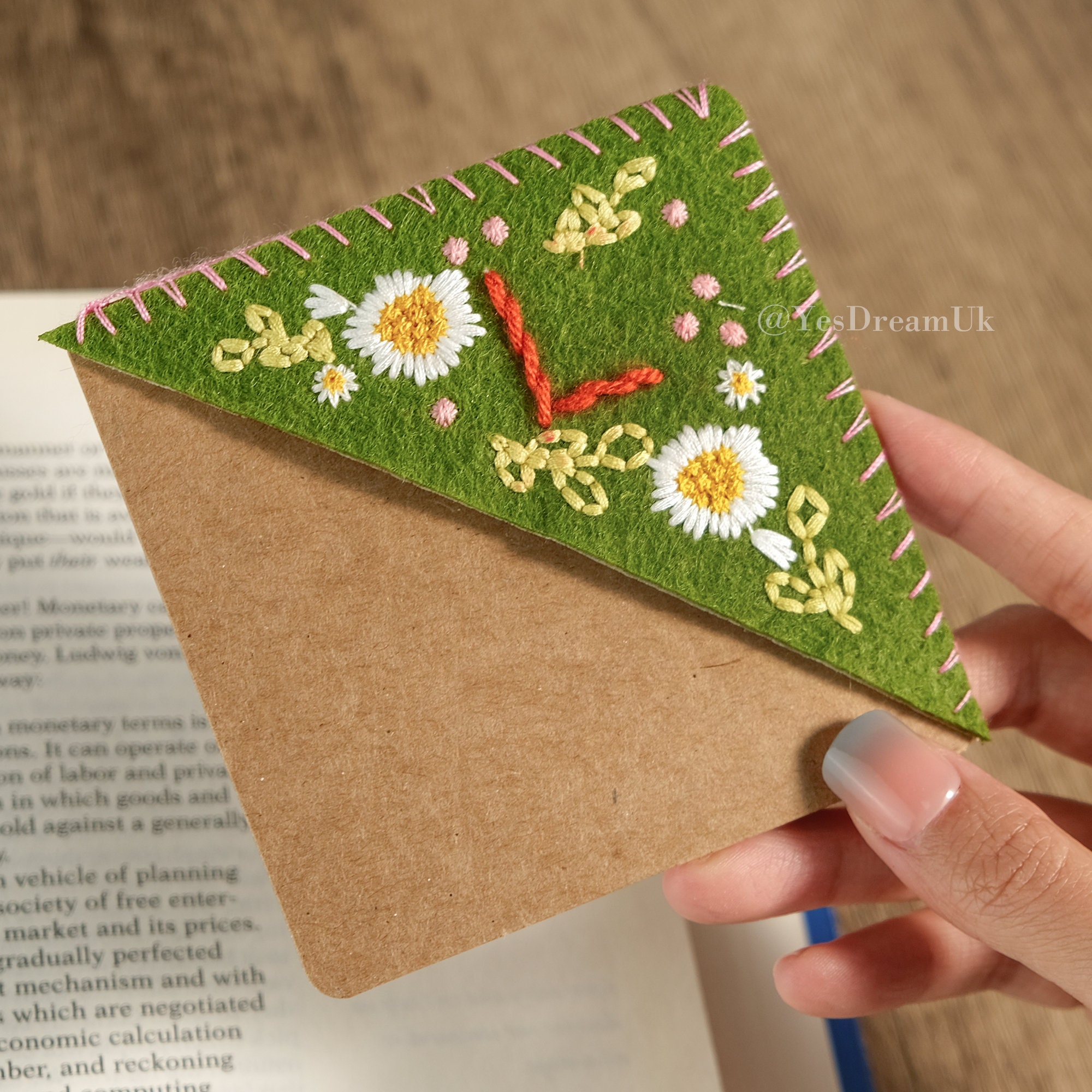 Personalized Embroidered Bookmark A to Z Handmade Bookmark Party Favors ...