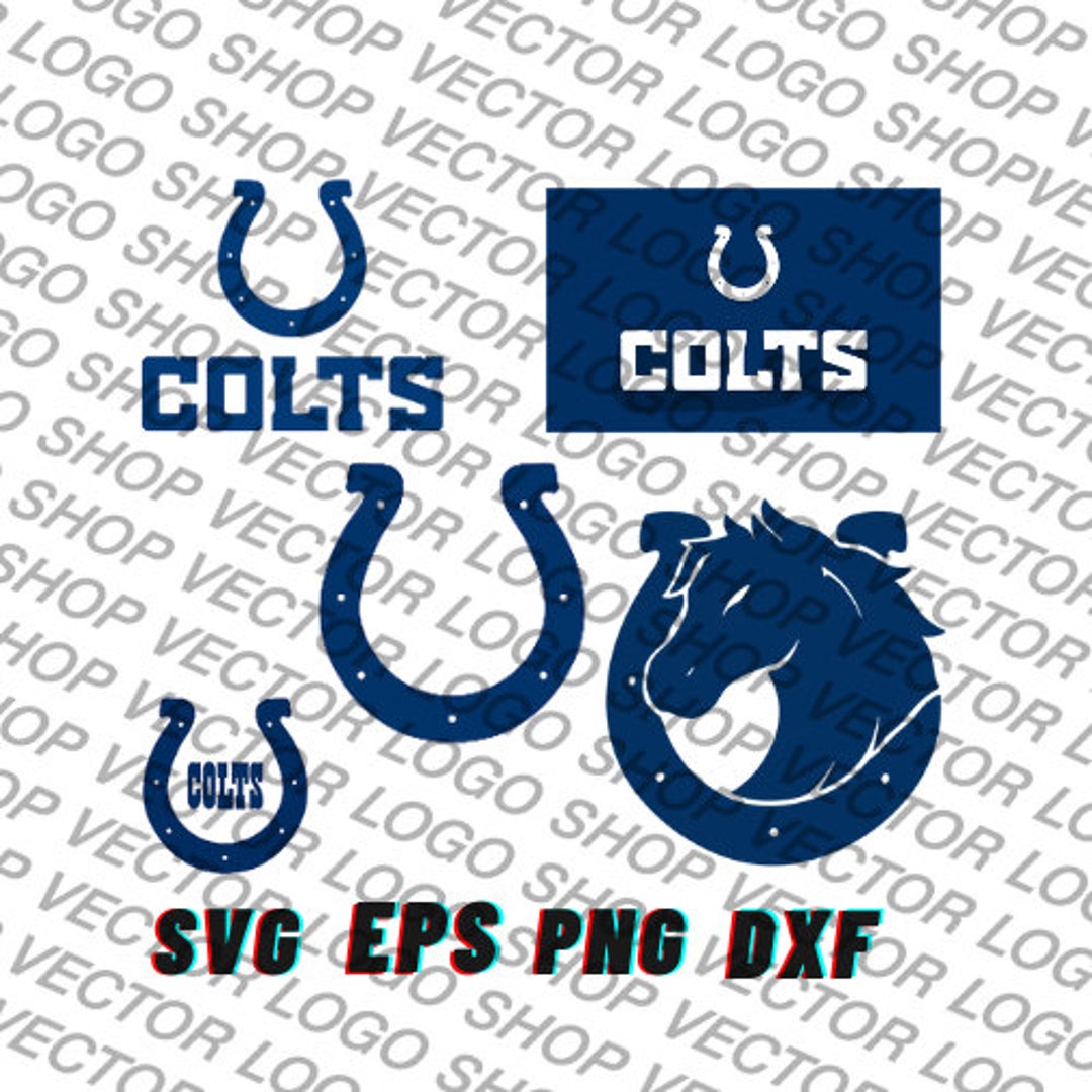 Colts Logos SVG EPS Png Dxf Easy to Use Files DIY Football - Etsy Canada