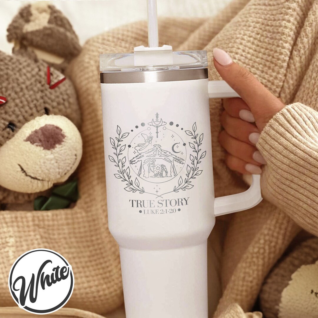 Christmas Nativity Scene Tumbler,40oz Tumbler With Handle Christmas ...
