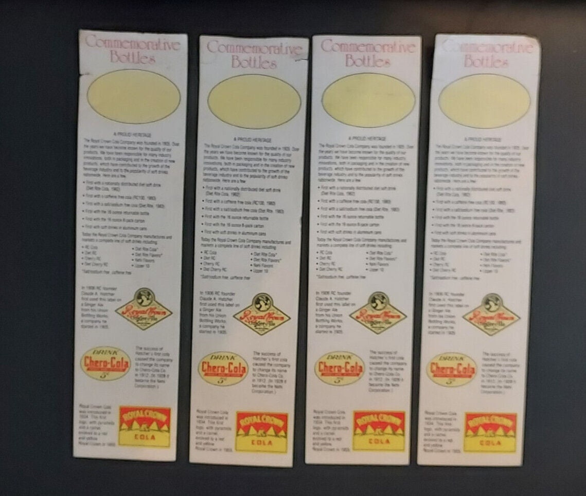 Vintage Royal Crown Pyramid RC Cola 6 Pack W/ Carrier Soda Bottles ...