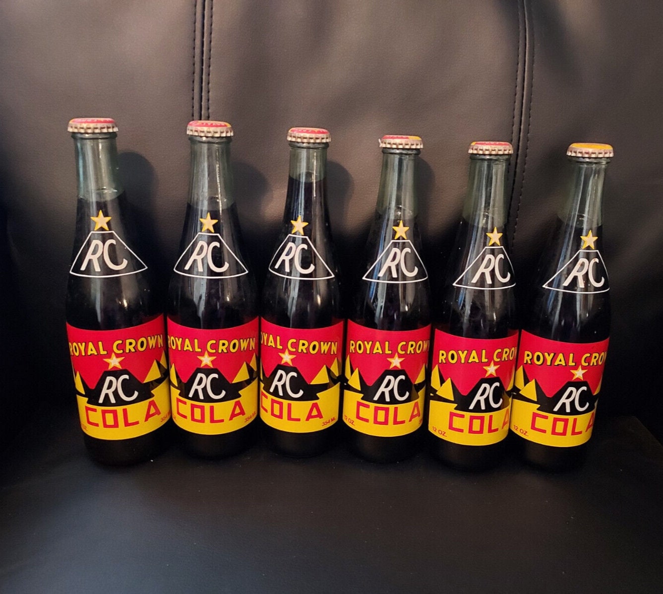Vintage Royal Crown Pyramid RC Cola 6 Pack W/ Carrier Soda Bottles ...