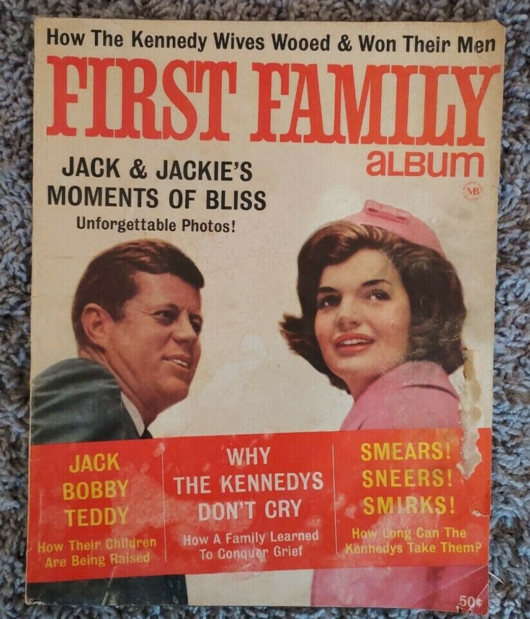 1963 KENNEDY First Family Album Magazine, John Jackie Bobby Teddy Joe ...