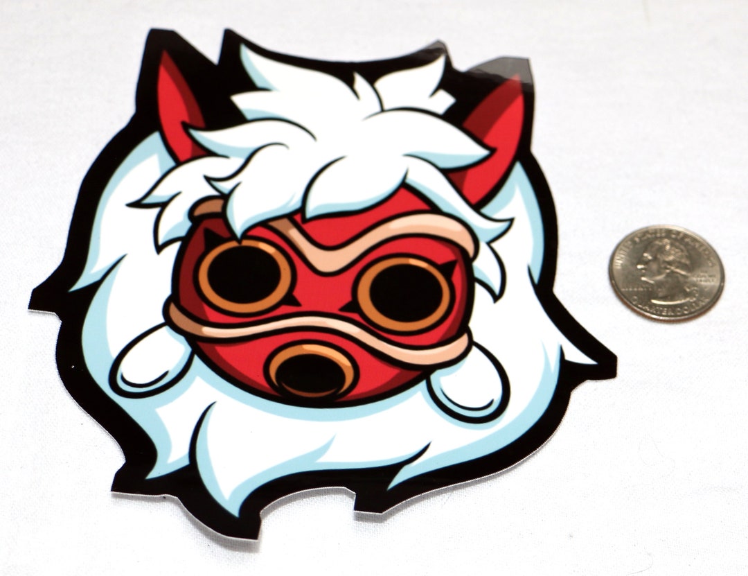 Princess Mononoke Extra Large Premium Vinyl Sticker - Etsy
