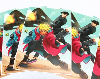 Vash the Stampede Trigun Poster Art Print 5.5 X 8 Inches - Etsy