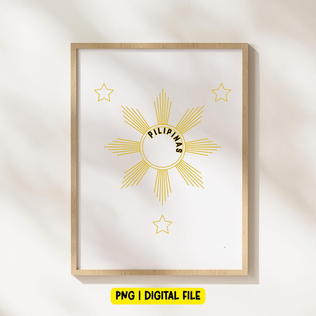 Filipino Pride PNG | Three Stars & Sun Philippine Flag (digital ...